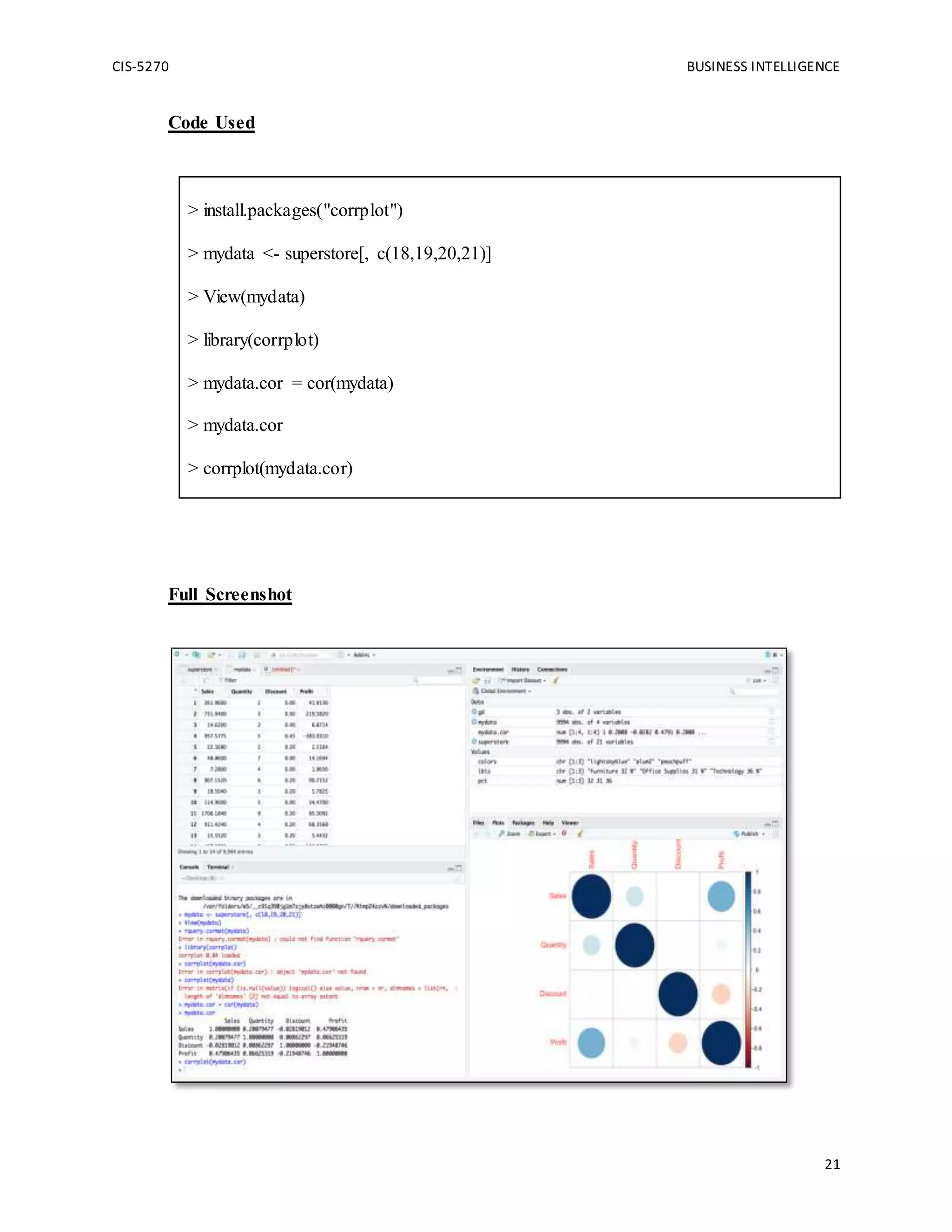 Superstore Data Analysis Using R Docx