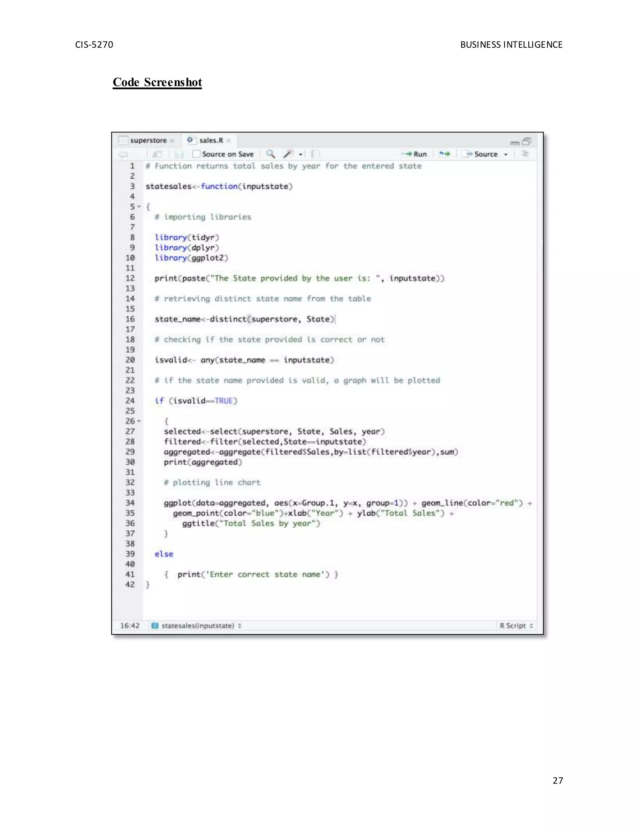 Superstore Data Analysis Using R Docx