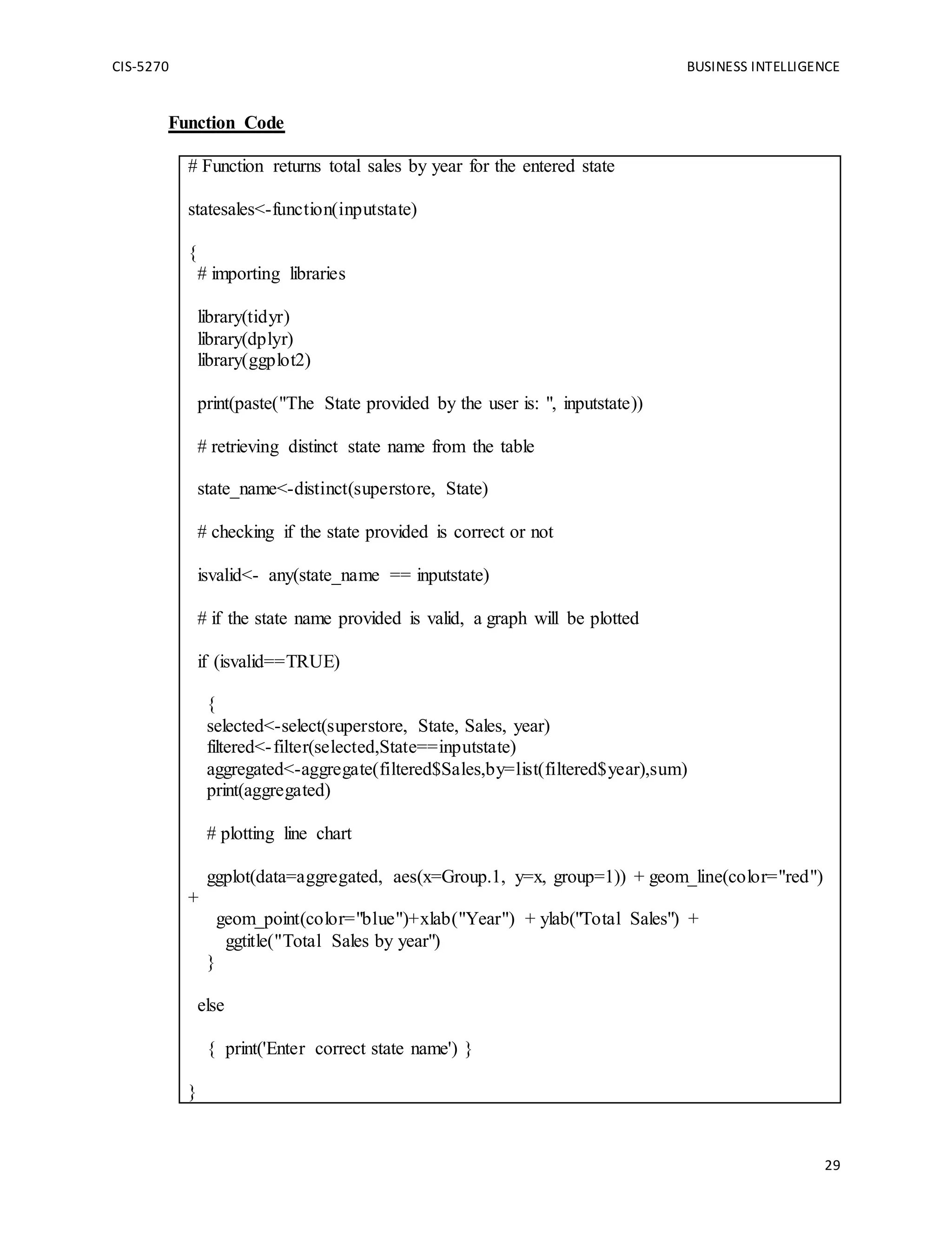 Superstore Data Analysis using R | DOCX