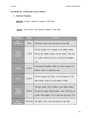 Superstore Data Analysis using R | DOCX