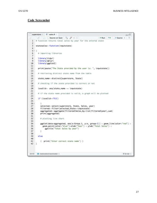 Superstore Data Analysis using R | DOCX
