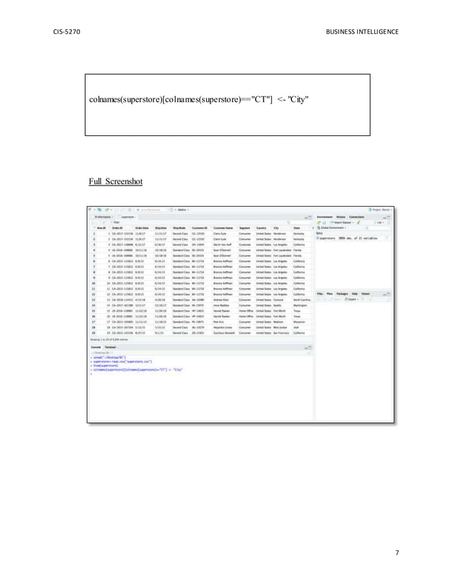 Superstore Data Analysis using R | DOCX