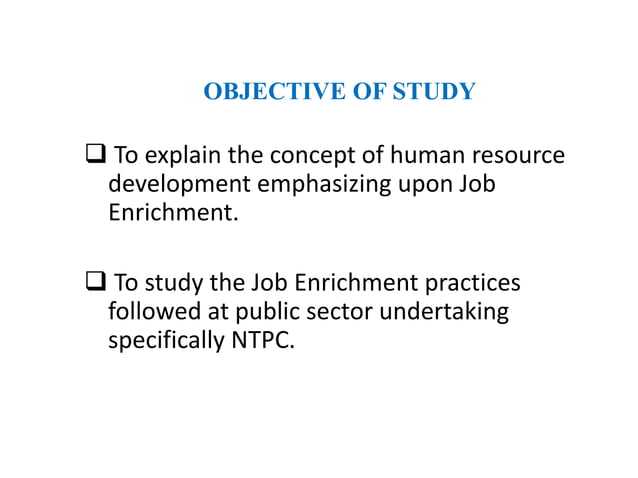 Job enrichment | PPT