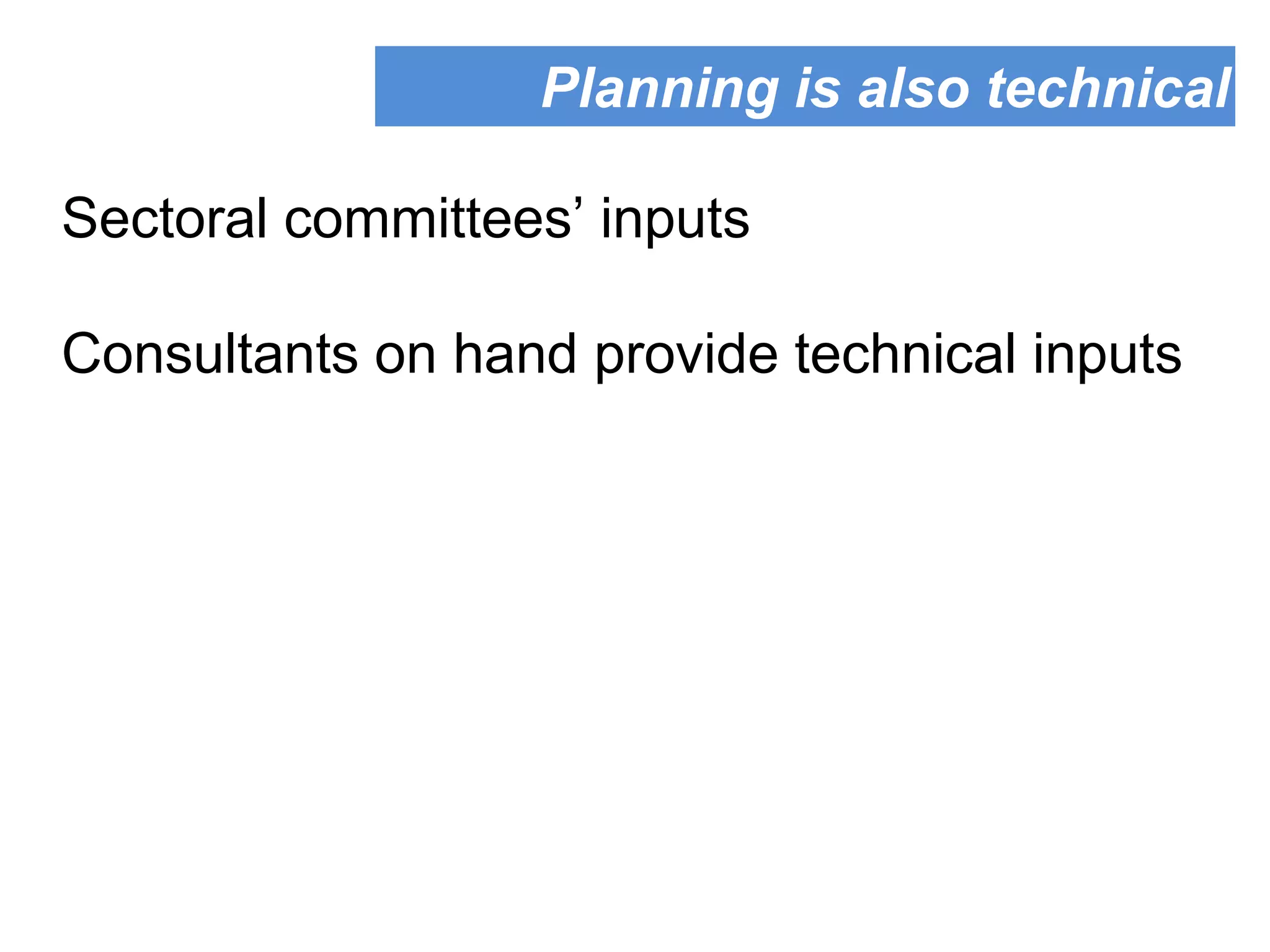 Rationalized Planning System | PPTX