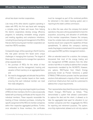 RPS and RECs – Managing an Increasing Regulatory Burden | PDF