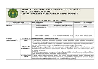 RPS-Fonologi-2018-Revisi-3.docx mata kuliah | PPT