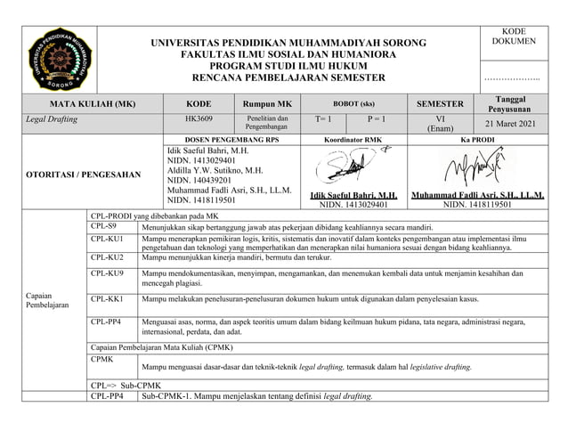 rps legal drafting for students need study | PDF