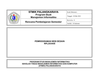 RPS - Pemrograman Web Desain - berbasis KKNI OBE Prodi MI.pdf