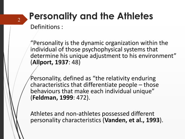 sps431-t2_personality and sport behaviour | PDF | Sports