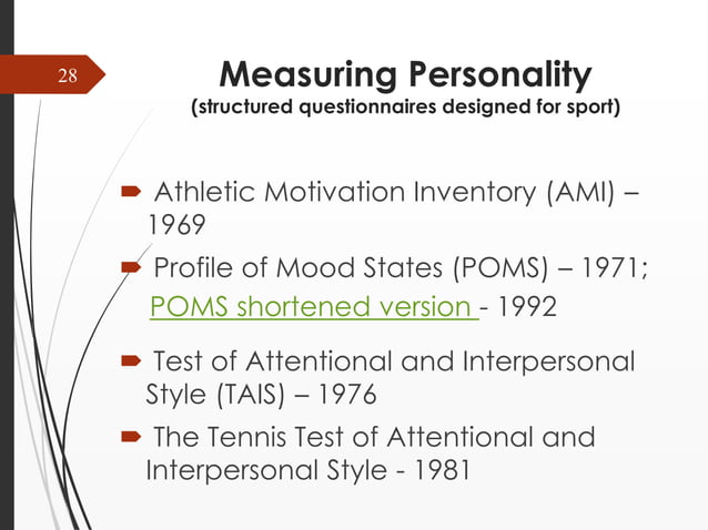 sps431-t2_personality and sport behaviour | PDF | Sports