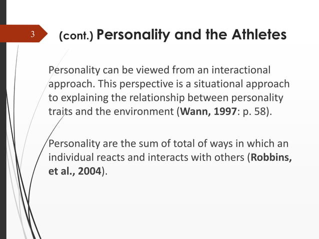 sps431-t2_personality and sport behaviour | PDF | Sports