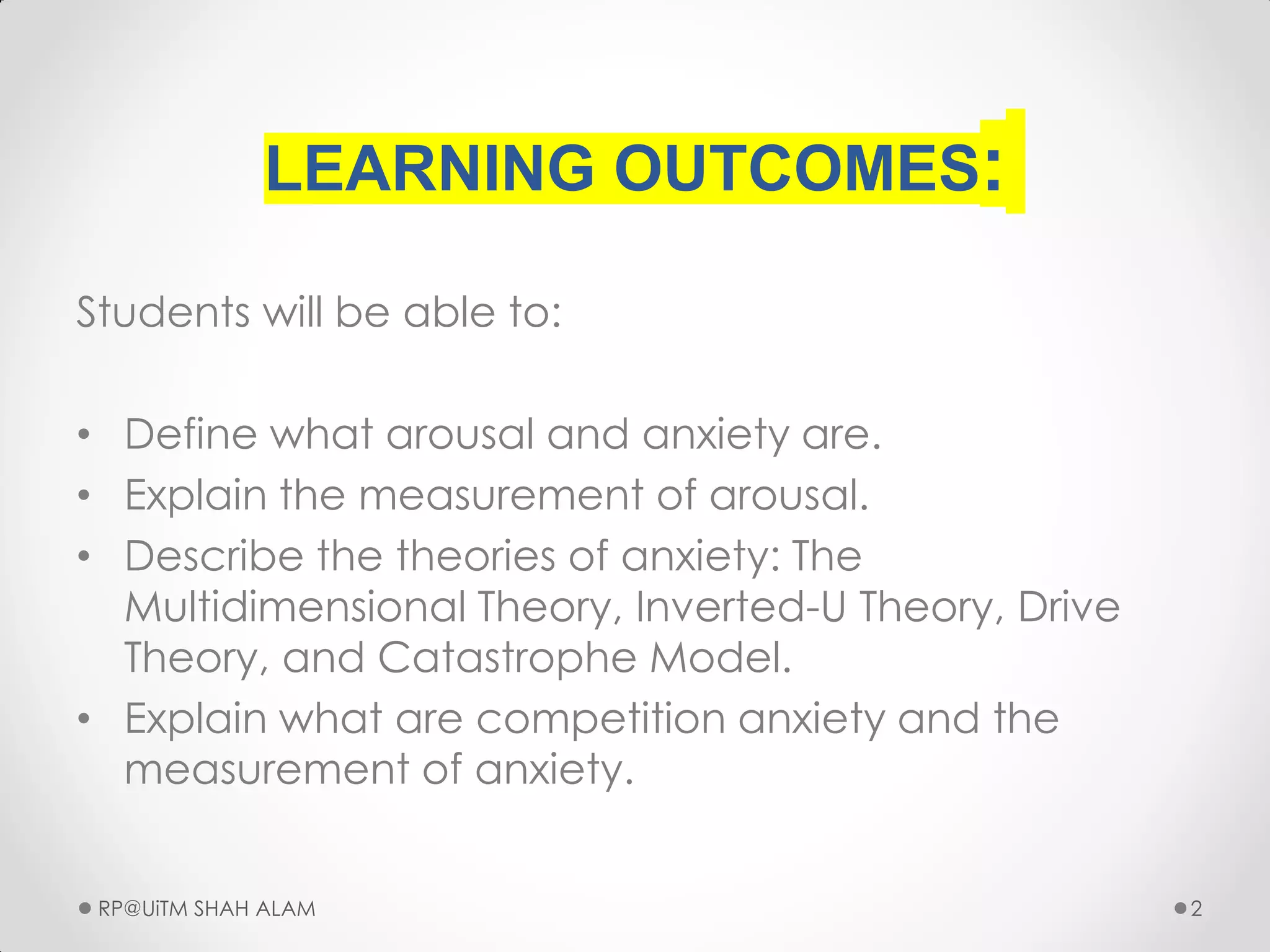 sps431-t3_arousal, anxiety and sports performance | PDF | Brain and ...