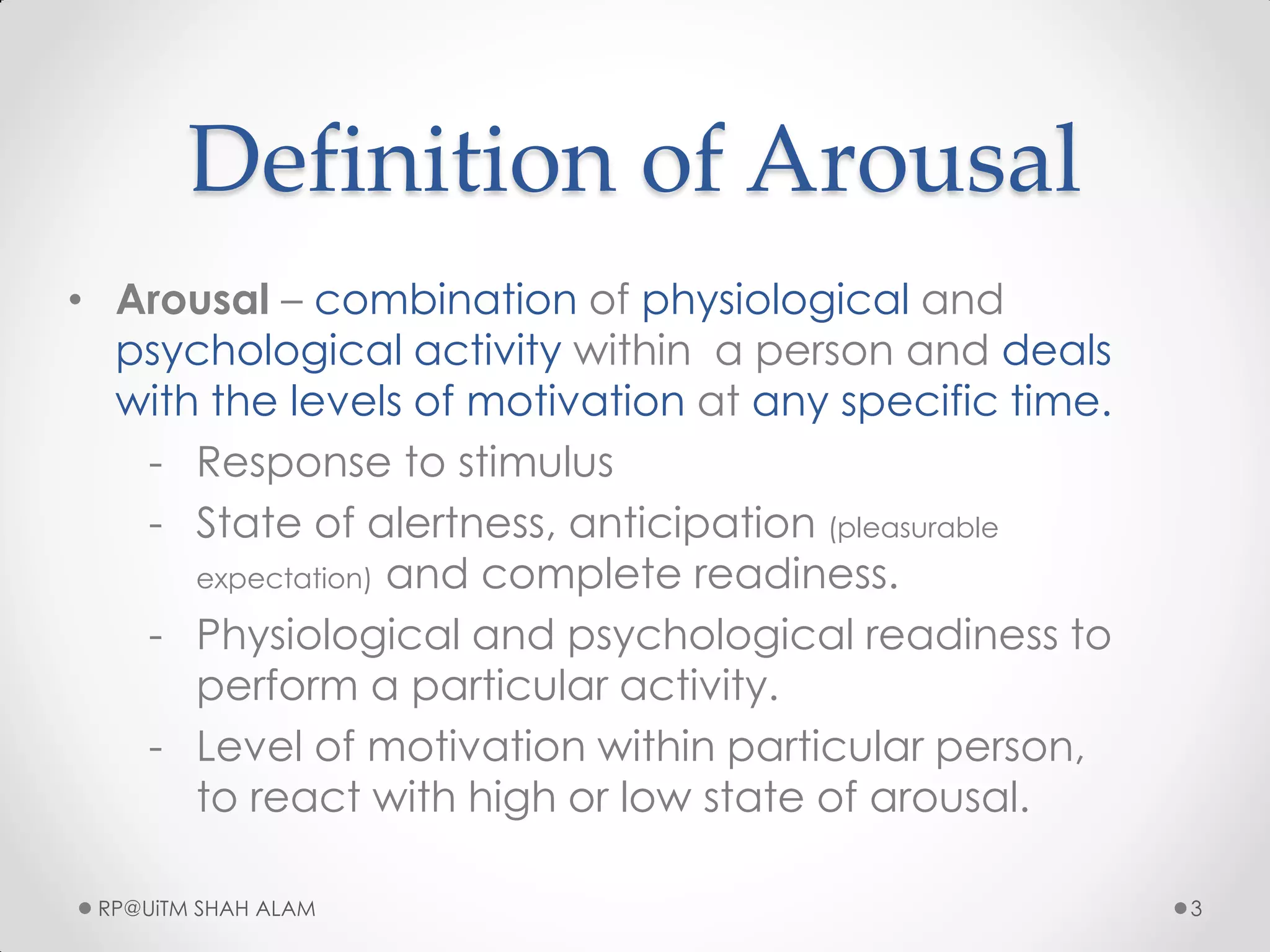 sps431-t3_arousal, anxiety and sports performance | PDF | Brain and ...