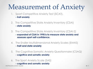 sps431-t3_arousal, anxiety and sports performance | PDF | Brain and Nervous System Disorders ...