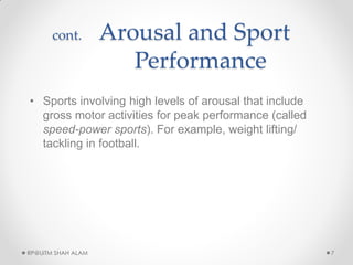 sps431-t3_arousal, anxiety and sports performance | PDF | Brain and ...