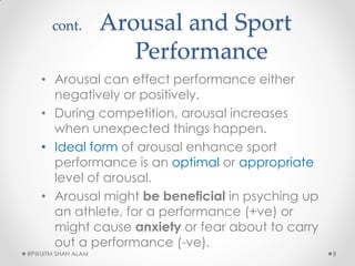 sps431-t3_arousal, anxiety and sports performance | PDF | Brain and ...