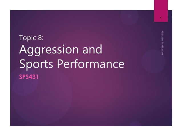 sps431-t8_aggression and sports performance | PDF | Soccer | Sports
