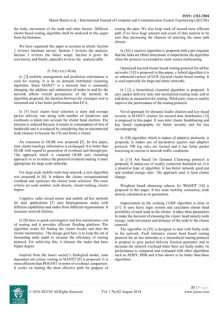 Analytical Study of Cluster Based Routing Protocols in MANET | PDF | Computer Networking | Computing