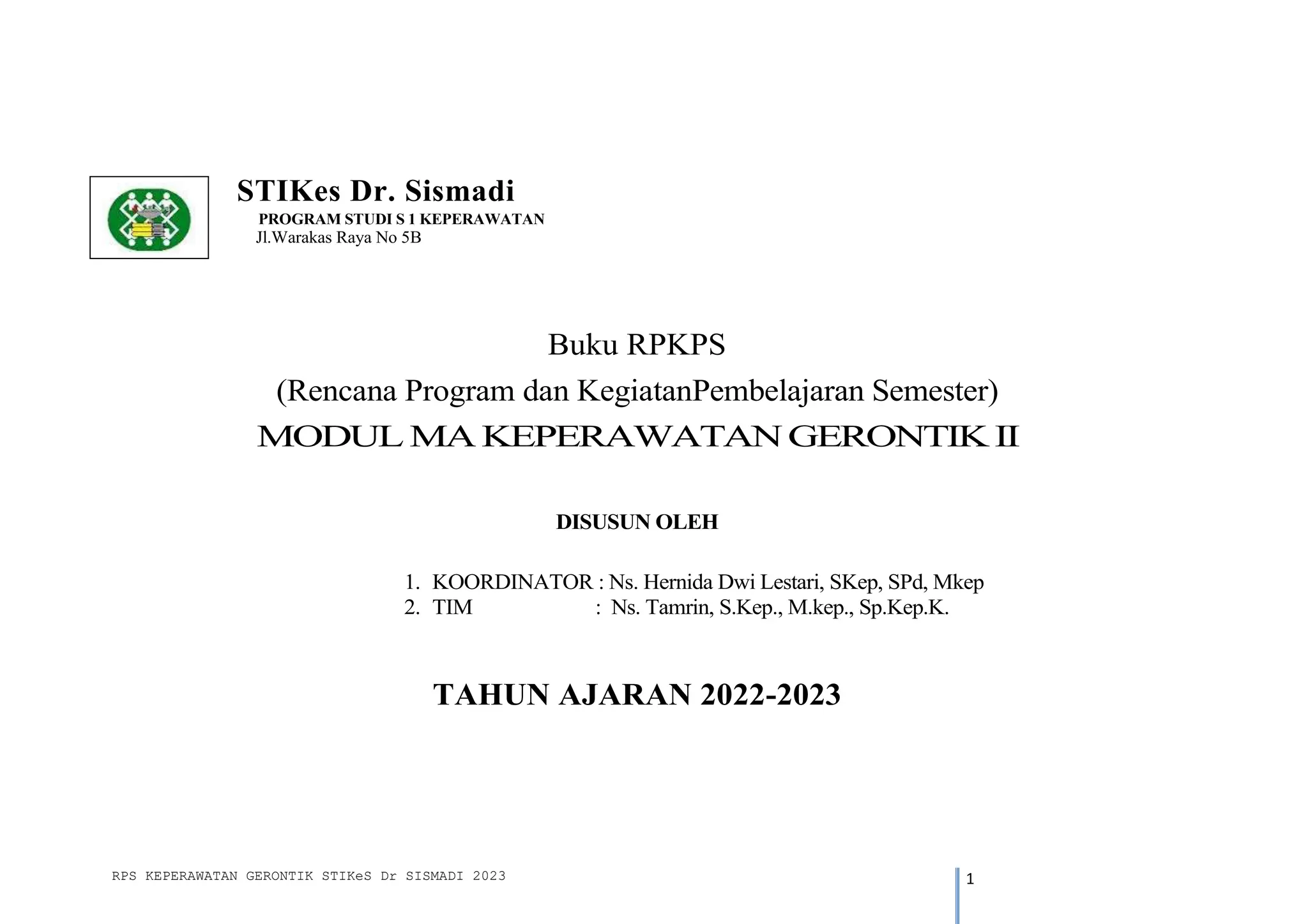 RPS Keperawatan Gerontik 2023.doc