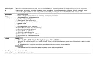 RPS Media Pembelajaran Fisika.pdfdasdasdsad | PDF