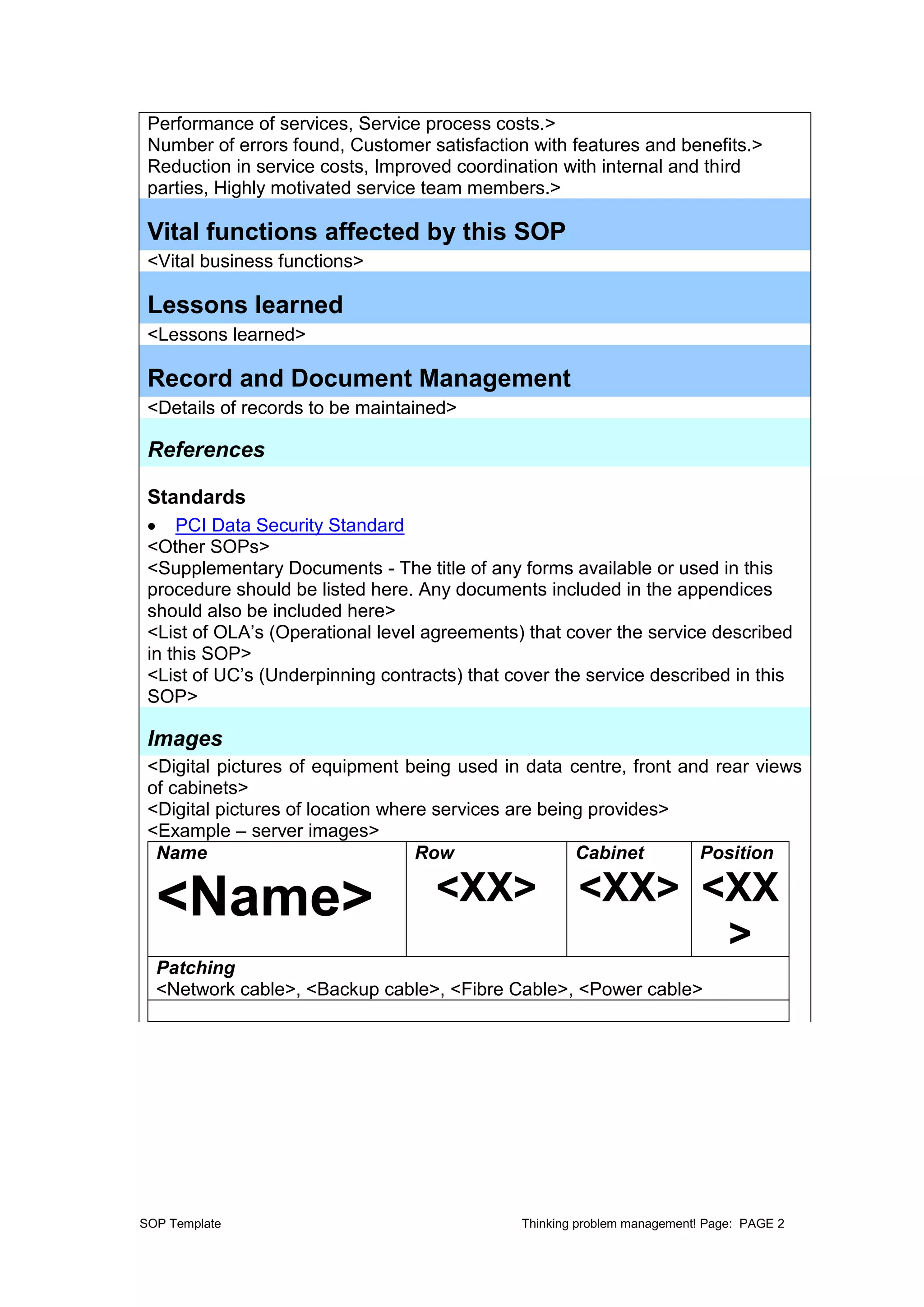 Standard Operating Procedure (SOP) for Information Technology (IT ...