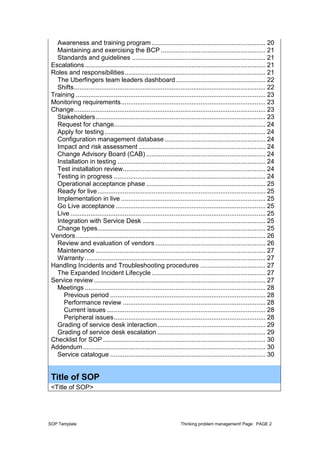 Standard Operating Procedure (SOP) for Information Technology (IT ...