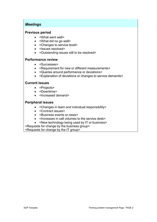 Standard Operating Procedure (SOP) for Information Technology (IT ...