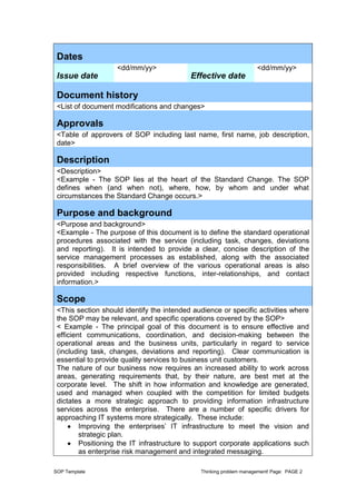 Standard Operating Procedure (SOP) for Information Technology (IT ...
