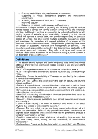 Standard Operating Procedure (SOP) for Information Technology (IT ...