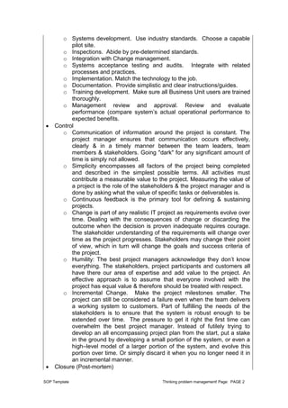 Standard Operating Procedure (SOP) for Information Technology (IT ...