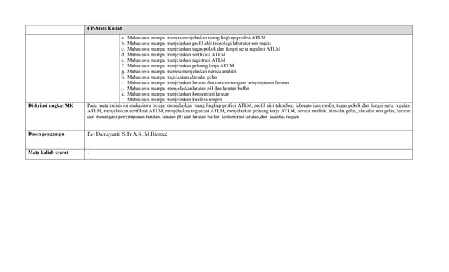 Rps mata kuliah pengantar laboratorium klinik.docx