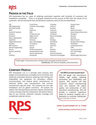 RPS Prelude 202 Solderability Test System | PDF