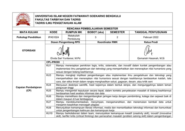 RPS Psikologi Pendidikan.docx