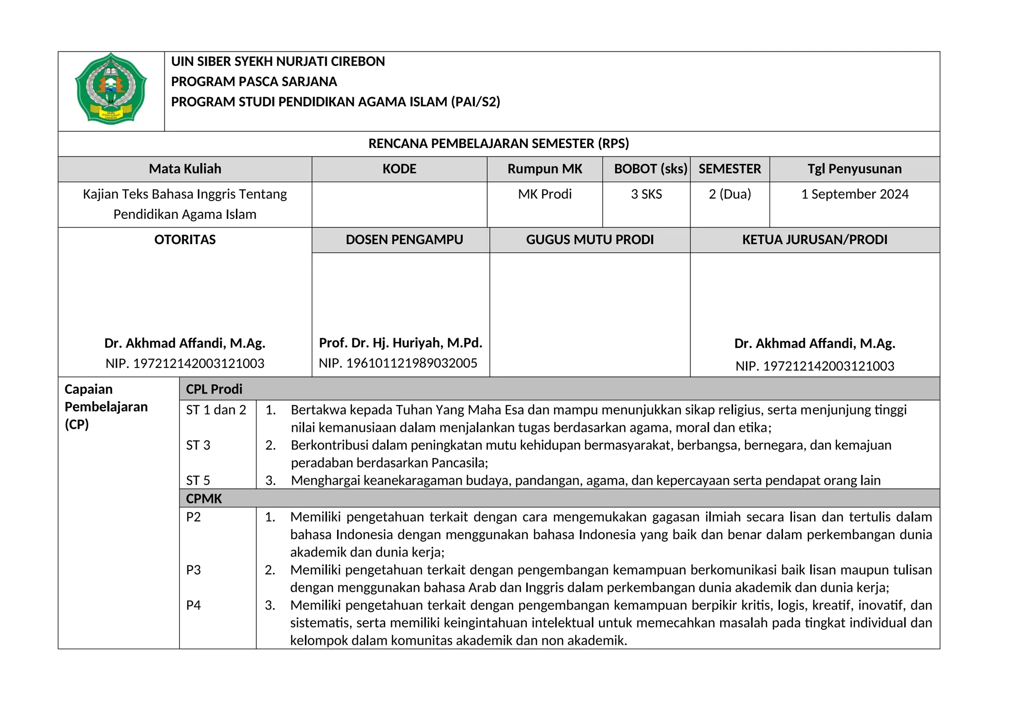 RPSS2_Pendidikan Agama_2024 Bahasa Inggris.docx