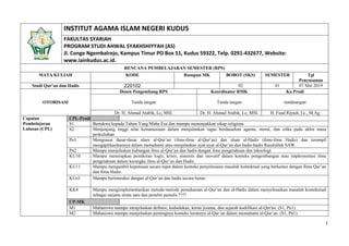 RPS Studi Qur'an dan Hadis.docx