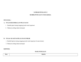 Rps tanggung jawab sosial perusahaan | DOC