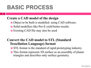 RAPID PROTOTYPING(RPT) | PPTX