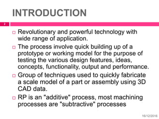 RAPID PROTOTYPING(RPT) | PPTX