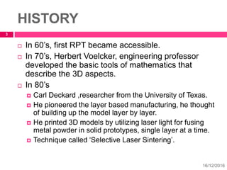 RAPID PROTOTYPING(RPT) | PPTX