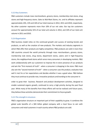 Comparison - Unilever Vs P&G- International Business and Marketing ...