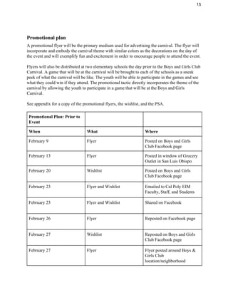 Boys and Girls Club Carnival Program Design | PDF