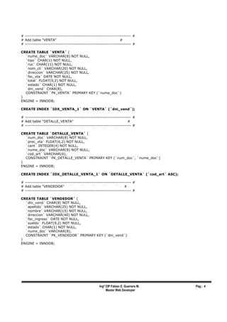 Rpta Modelo Facturacion Script | PDF