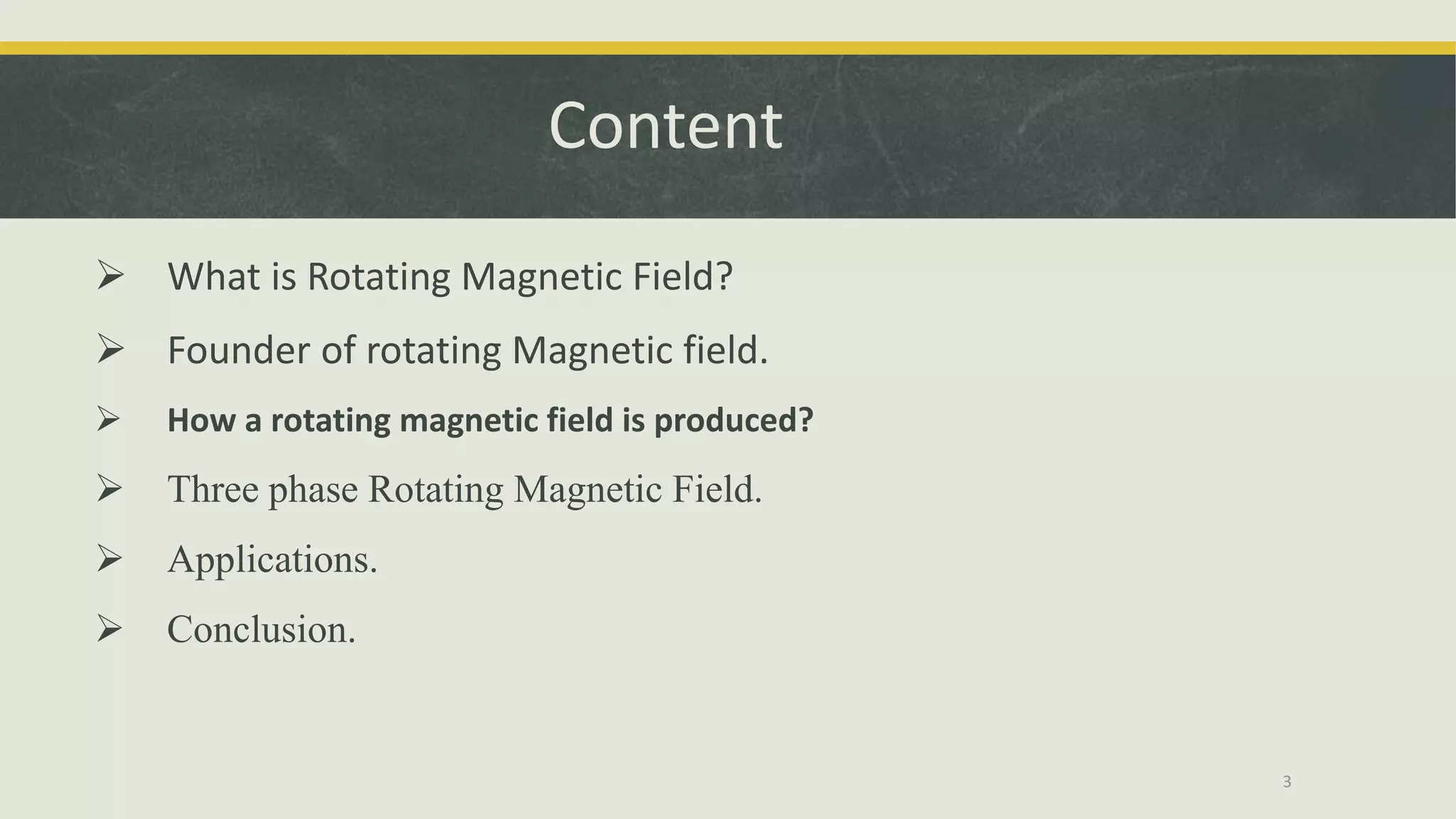 Rptating magnetic field | PPTX