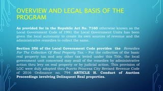 Rpt auction presentation by Assistant City Treasurer Jerome Padrones | PPTX
