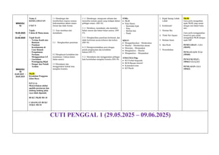 RANCANGAN PELAJARAN TAHUNAN BAHASA MELAYU TAHUN 6 | PPT
