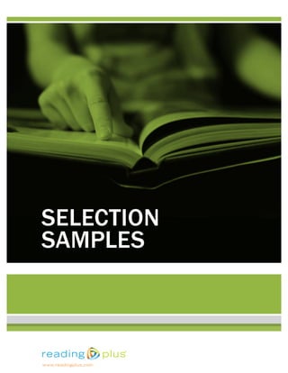 Reading Plus Texts That Teach | PDF