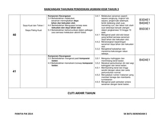 Rpt kssr pj tahun 3 shared by cikgu jjjj | DOCX