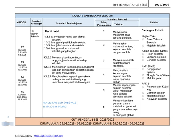 RPT SEJARAH THN 4 (SK) 2025-2026 By Rozayus Academy (Kump B).pdf