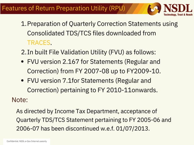 TDS TCS RETURN PREPARATION UTILITY PART B | PPT