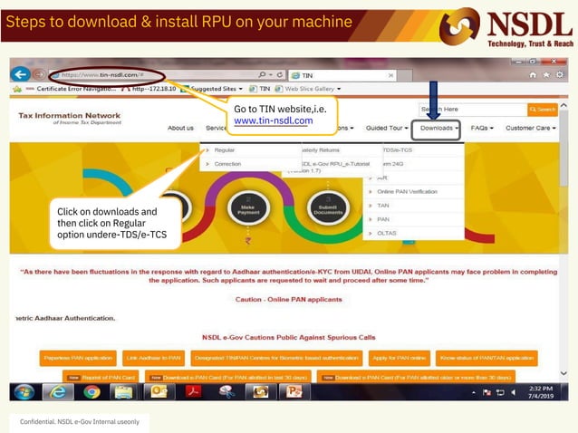 TDS TCS RETURN PREPARATION UTILITY PART B | PPT